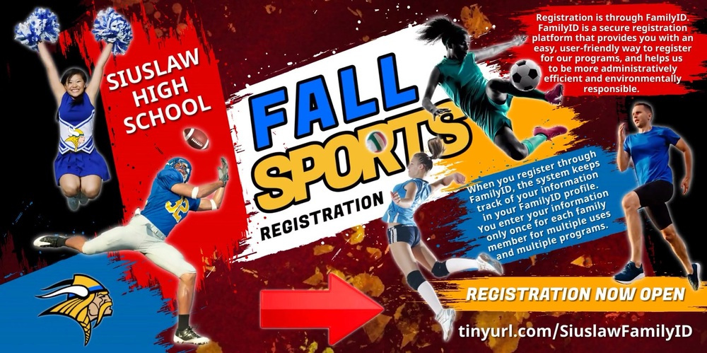 Registration for Fall Sports Now Open on FamilyID | Siuslaw High School